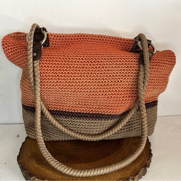 croft & barrow | Bags | Croft Barrow Crochet Woven Purse Burnt ...